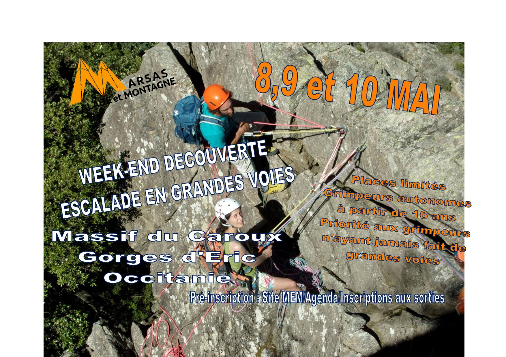 🌄 SEJOUR ESCALADE EN GRANDES VOIES DANS LE MASSIF DU CAROUX 🌄 – Marsas ...